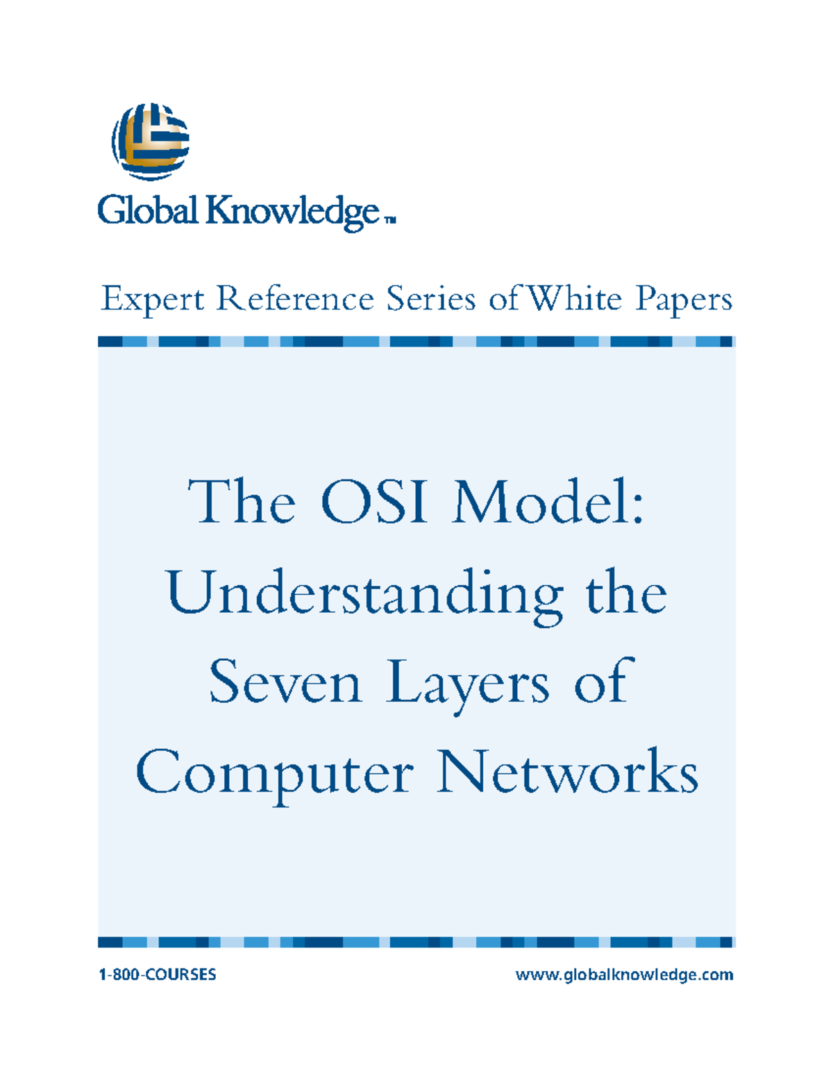 CCNA White Paper: Understanding the OSI Model Layers - Studocu