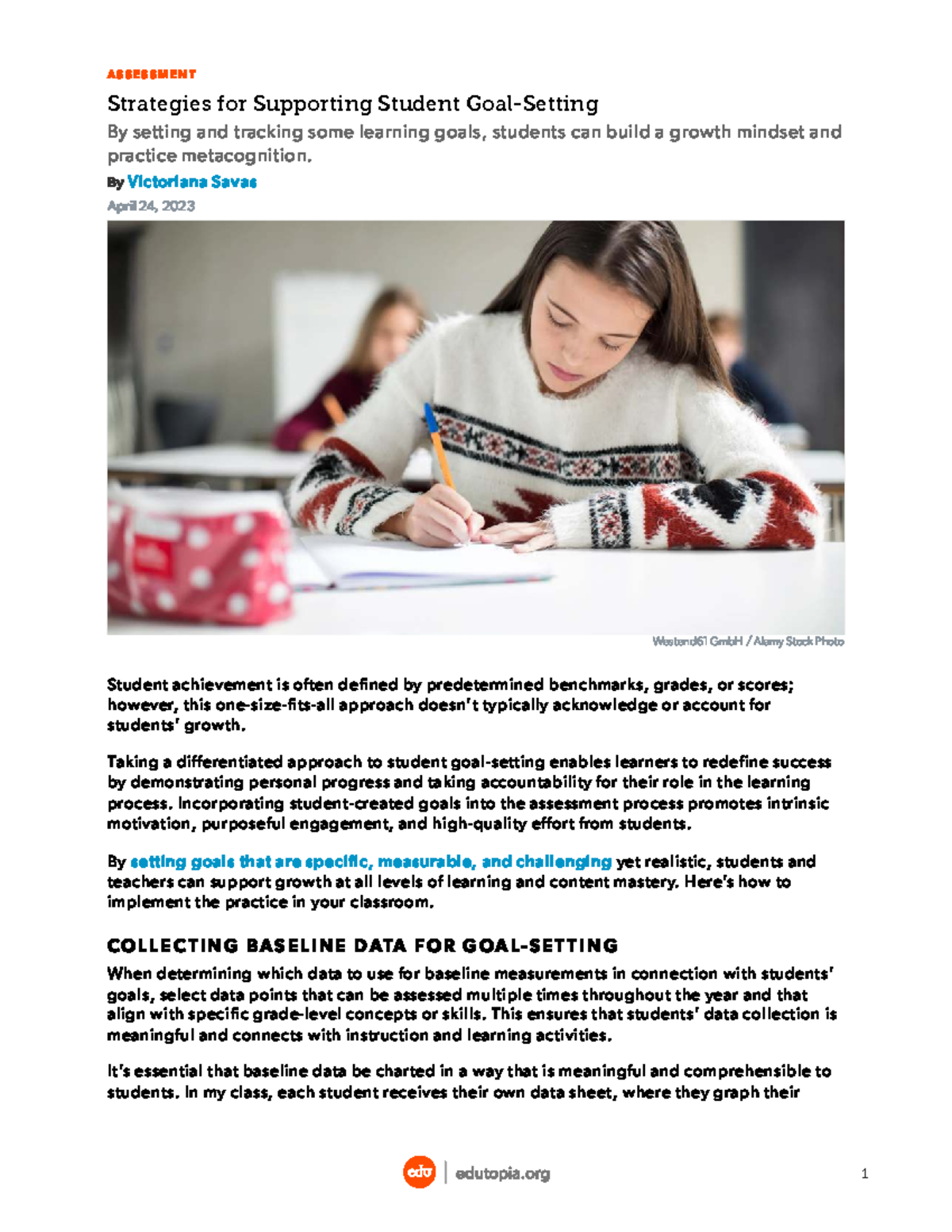 EDU 101: Strategies for Supporting Student Goal-Setting - Studocu