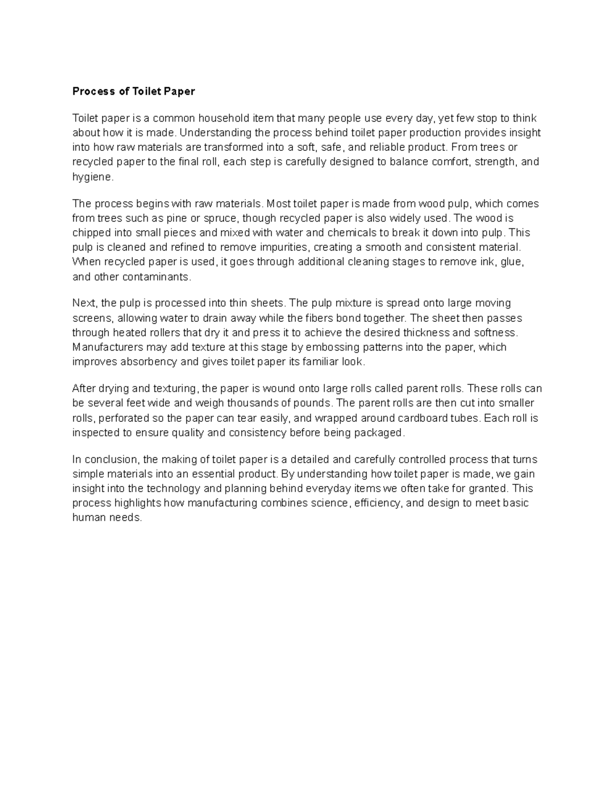 Toilet Paper Production Process: From Raw Materials to Final Product ...