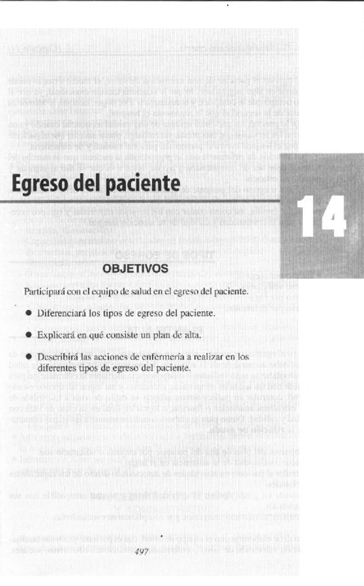 Egreso del Paciente - Fundamentos de Enfermería (Unidad 13) - Studocu