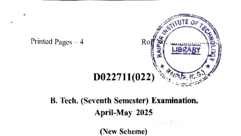Machine Learning Exam Notes DO22711(022) - B. Tech 7th Sem 2025 - Studocu