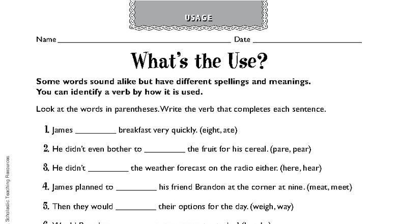 Past Tenses Practice: Identifying Verbs and Subjects - Studocu