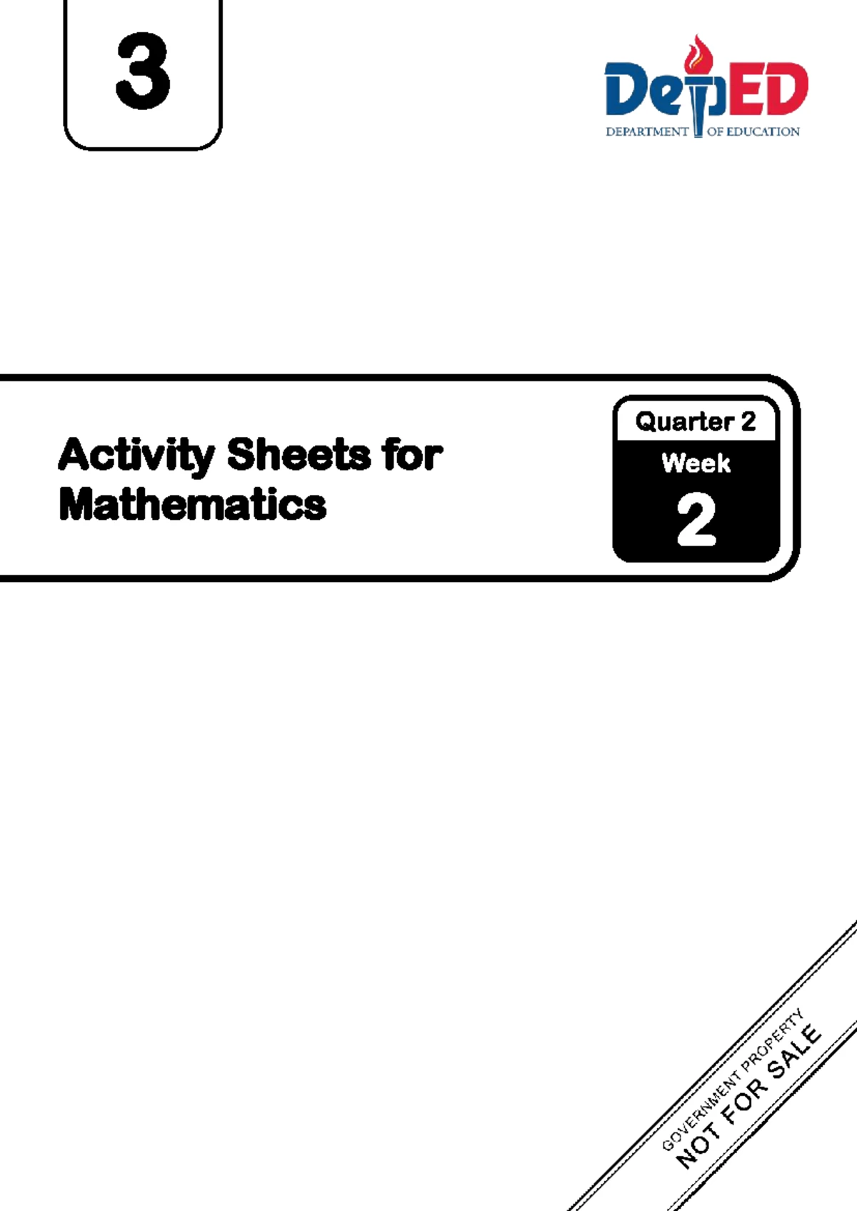 3 Lesson Exemplars for Mathematics Grade 3 Q2: Week 2 Notes - Studocu