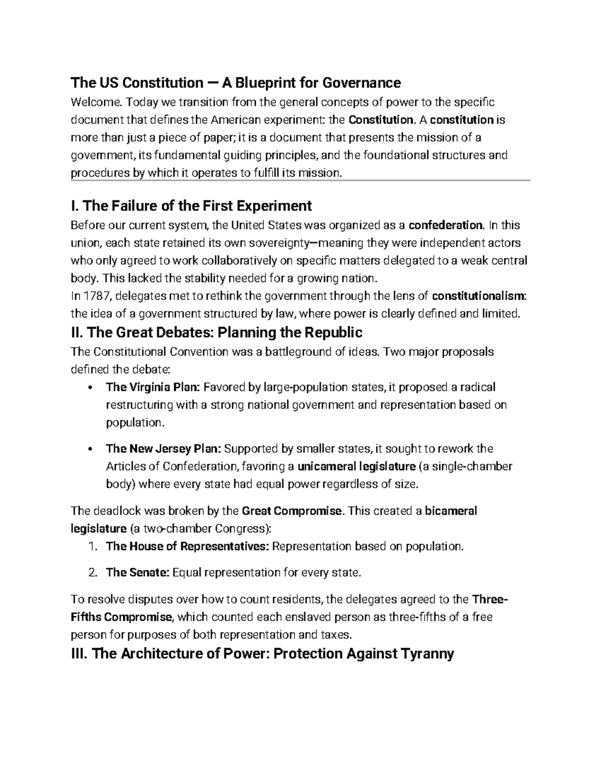 Studocu US Constitution - The US Constitution — A Blueprint for ...