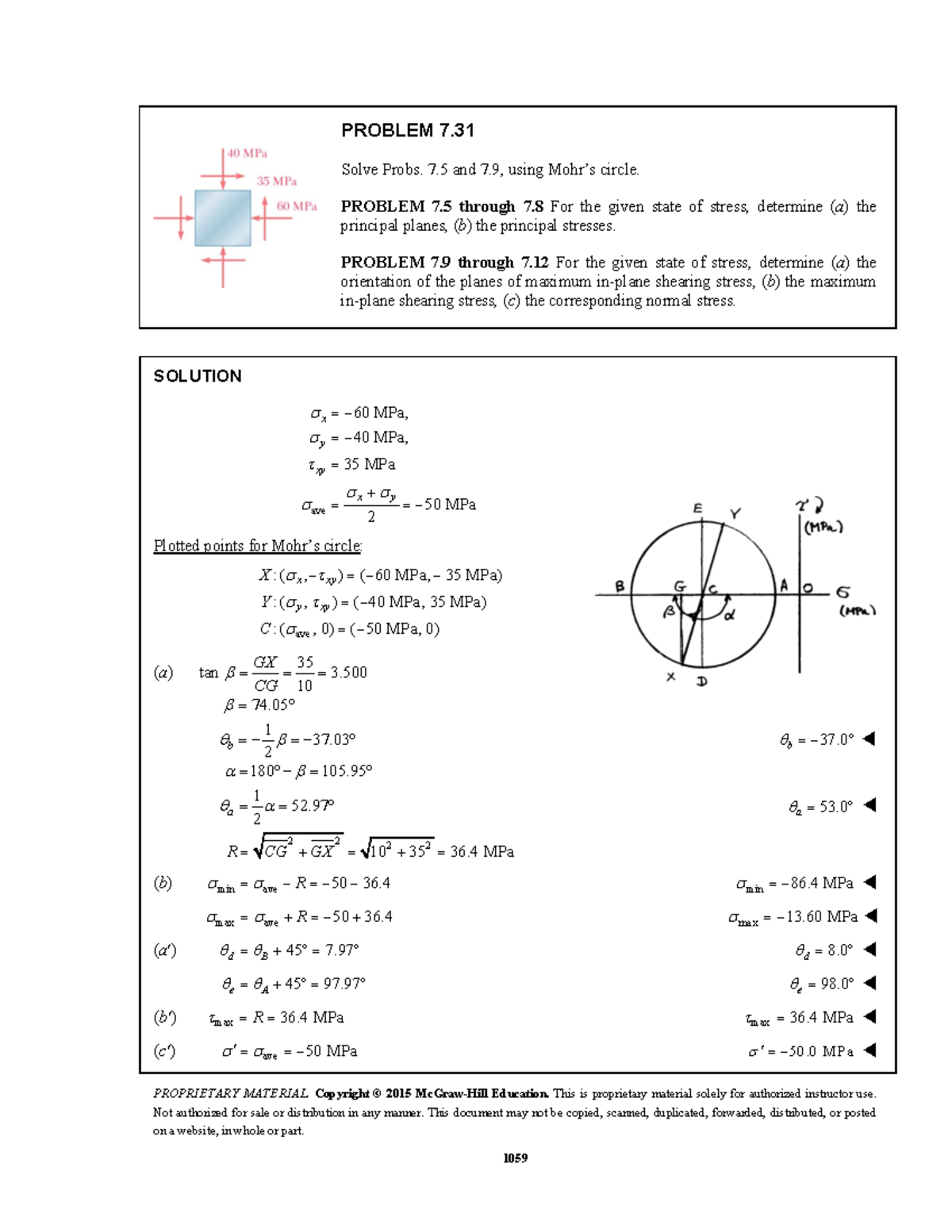 Mechanics of Materials - Homework 17 Solutions (7th Ed) - Studocu