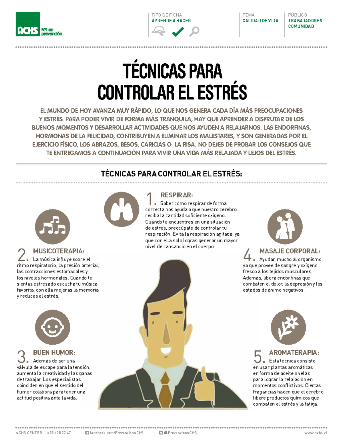 Técnicas para Controlar el Estrés: Consejos Prácticos y Efectivos - Studocu