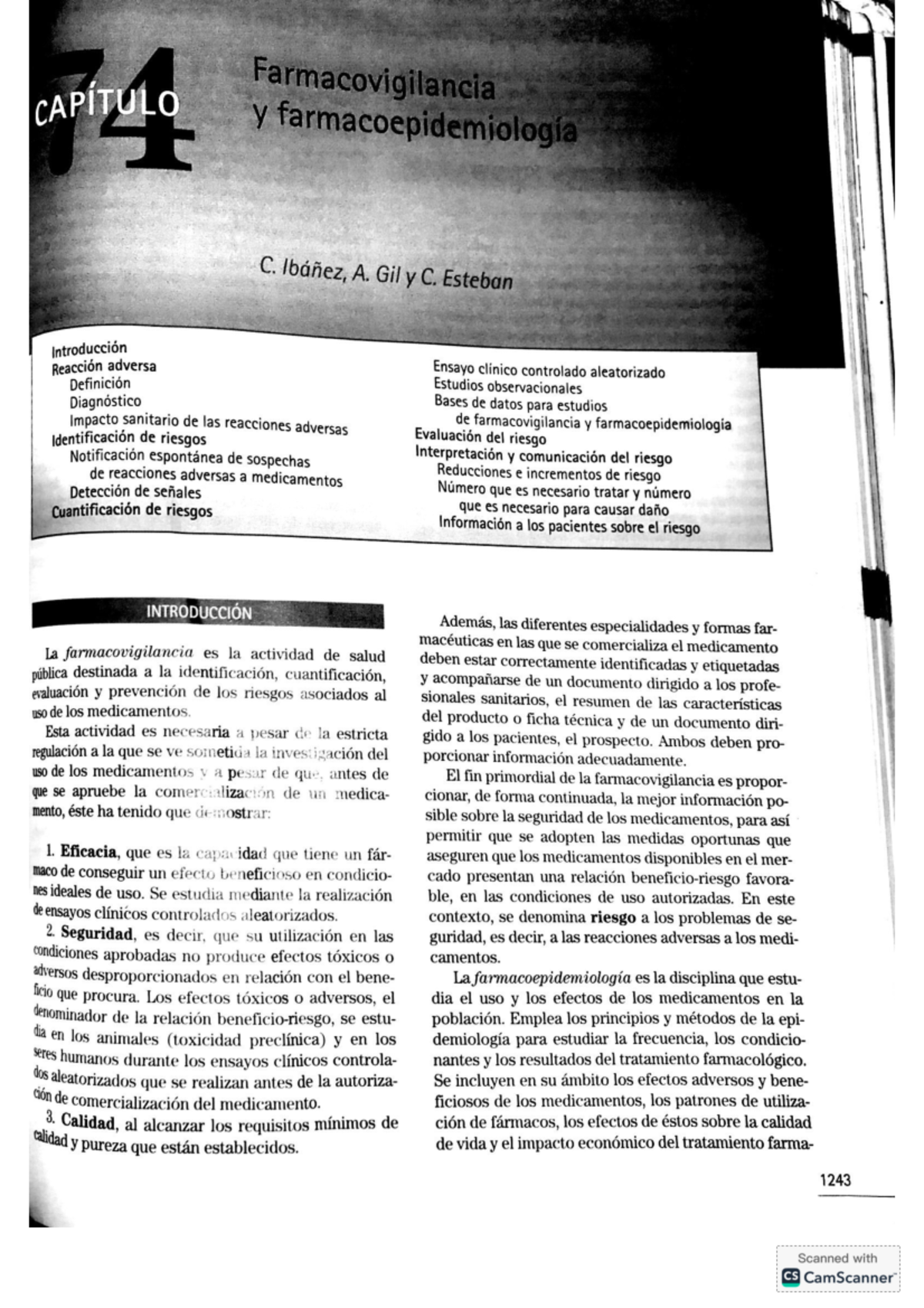 Farmacovigilancia - ——- CAPÍTULO Farmacovigilancia y ...