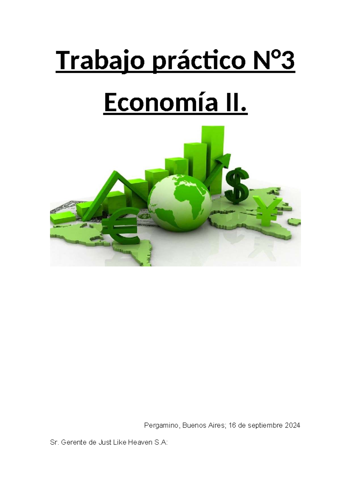 Informe de Variables Económicas - Economía II - Trabajo Práctico - Studocu