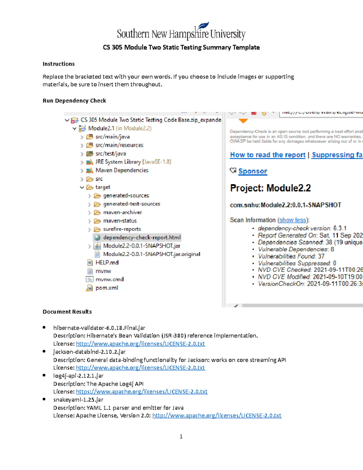 Ed - CS305 - 2-2 Module Two Static Testing Summary Template - CS 305 ...