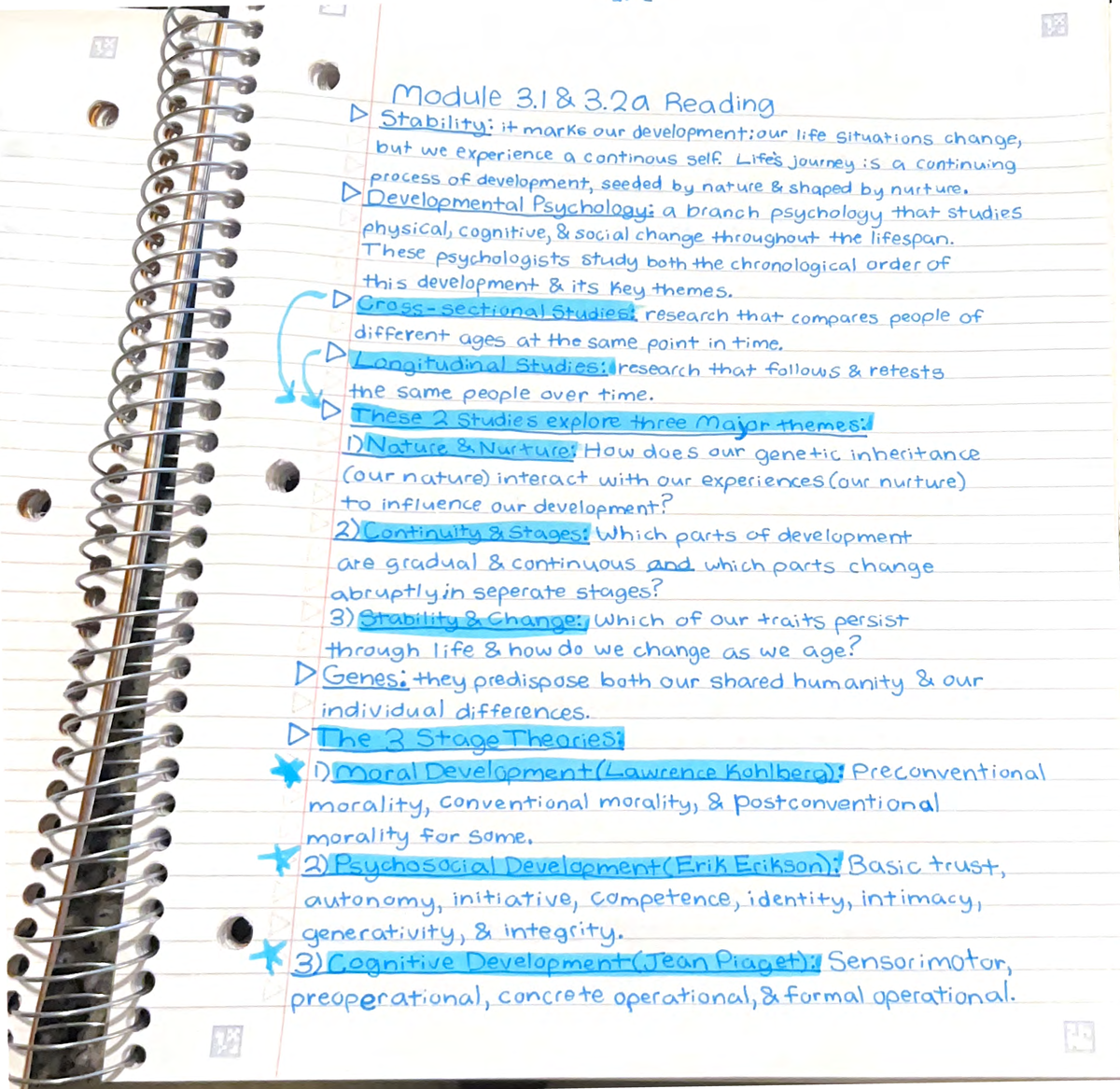 Module 3: Developmental Psychology - Key Concepts & Summary Notes - Studocu