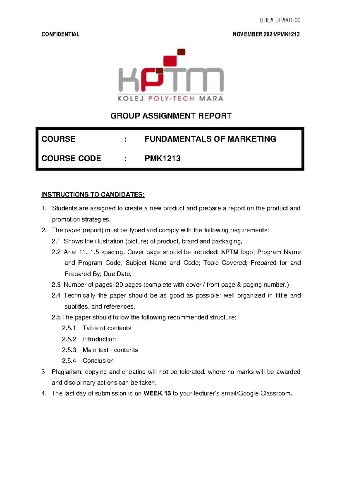 Group Assignment Report: New Product & Promotion Strategies (PMK) - Studocu