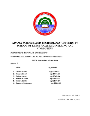 FSE mid-exam 2023 - Adama Science and Technology University School of ...