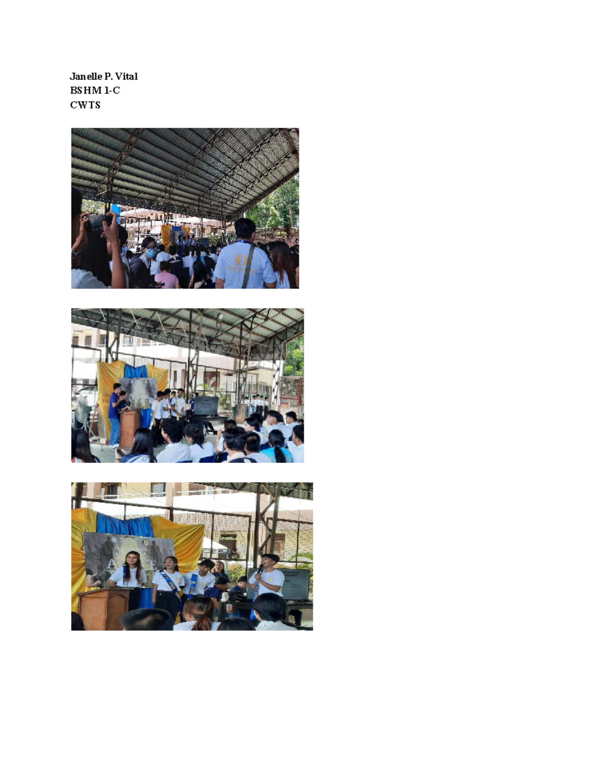 CWTS Overview and Key Concepts - Janelle P. Vital BSHM 1-C - Studocu