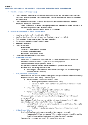 Lecture 3: Trade Unions (Chapter 4) - Goals, Functions, and Worker ...