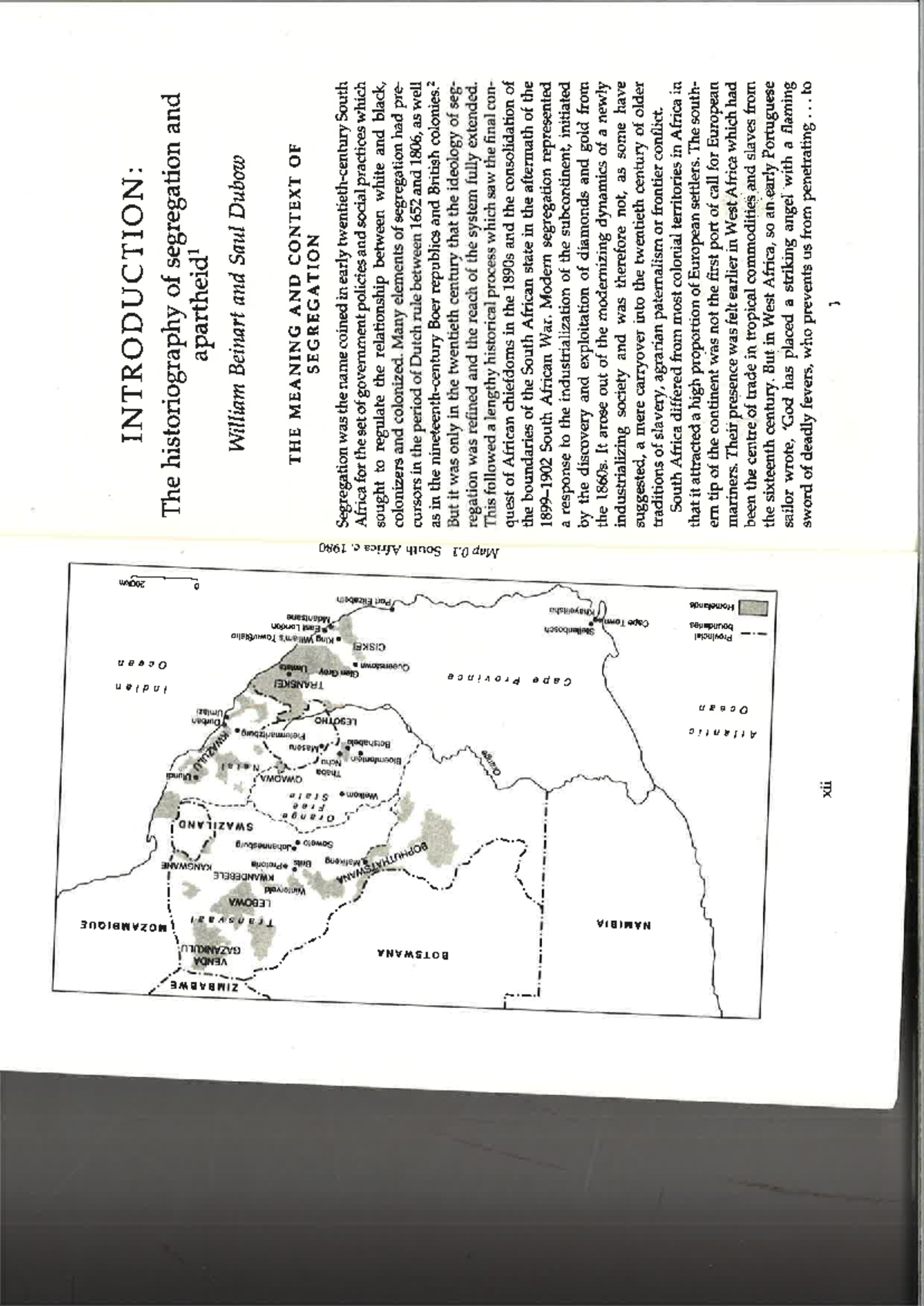 Segregation and Apartheid in 20th Century South Africa: A Study (HIST ...