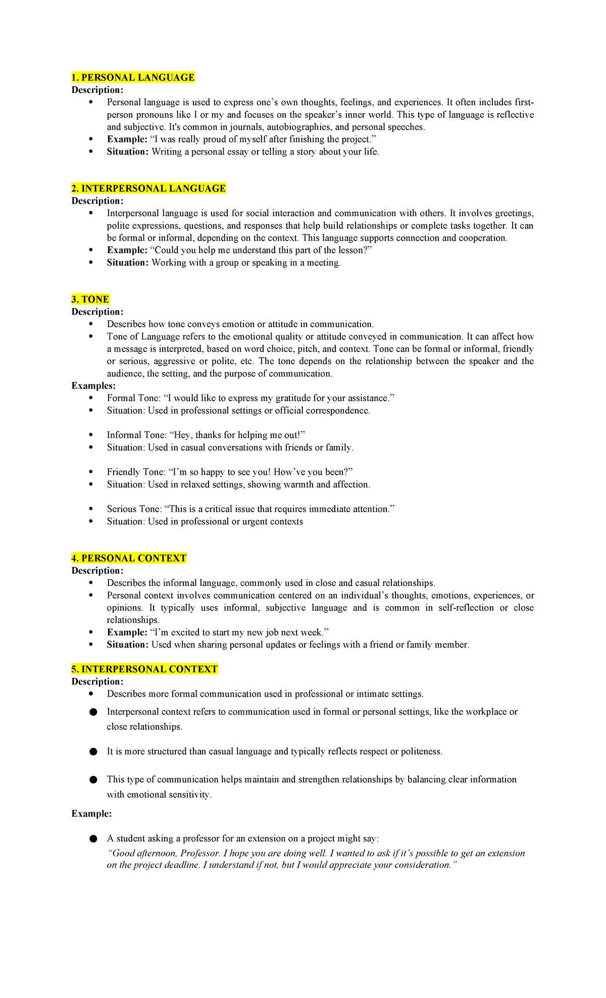 Q1 WEEK 1 IM 1 - Understanding Personal and Interpersonal Language ...