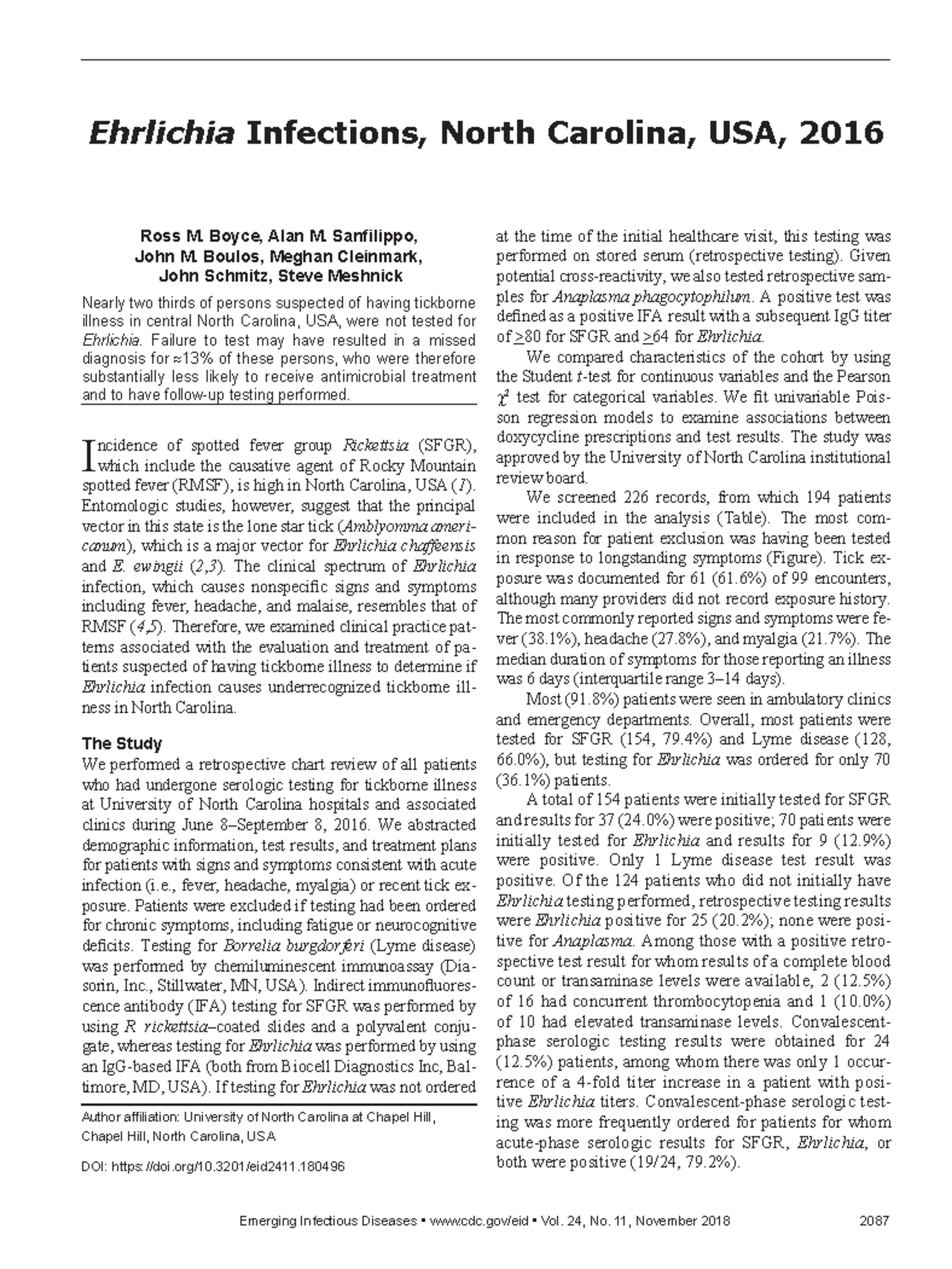 18-0496 - Biology - Ross M. Boyce, Alan M. Sanfilippo, John M. Boulos ...