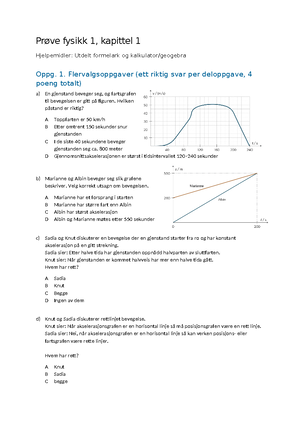 Fysikk - VG2 - Videregående skole - Studocu