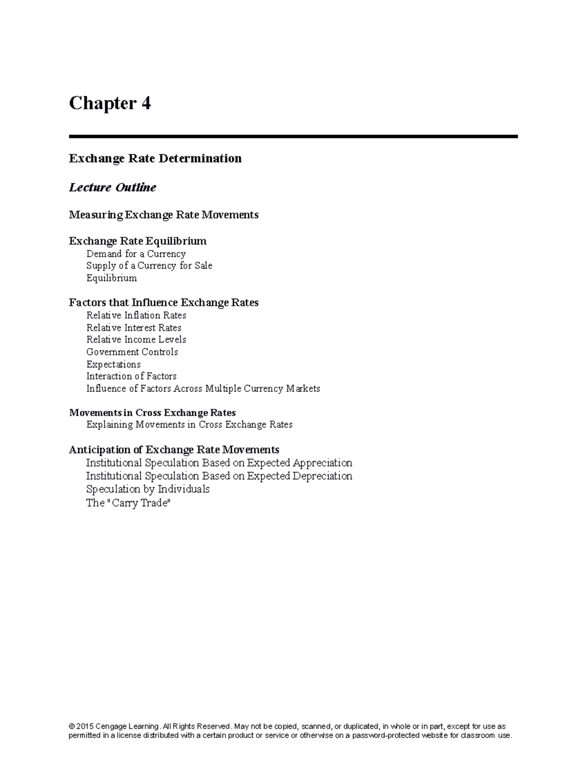 IFM12e IM ch04 - Exchange Rate Determination Lecture Notes - Studocu