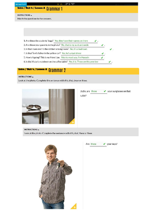 Intro Myelt Ingles Senatii - INTRO_ UNIT 5 Intro / Unit 5 / Lesson AGrammar 1 INSTRUCTIONS ...