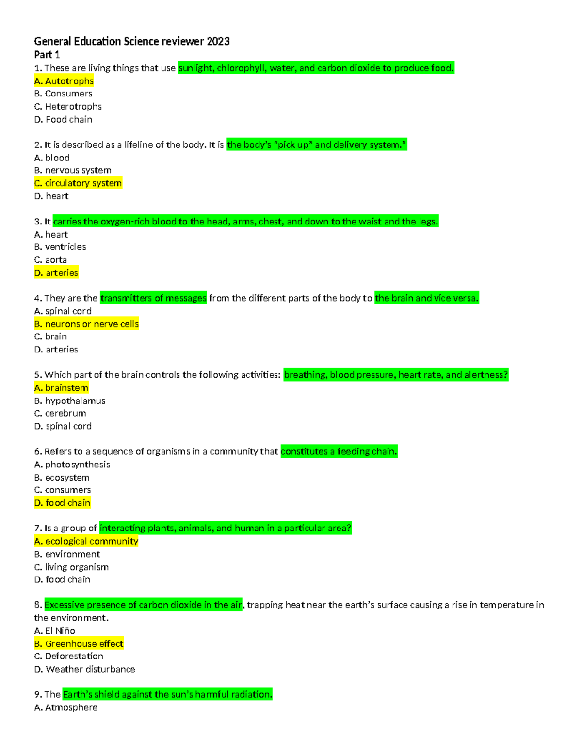 General Education Science. 2023 - General Education Science reviewer ...