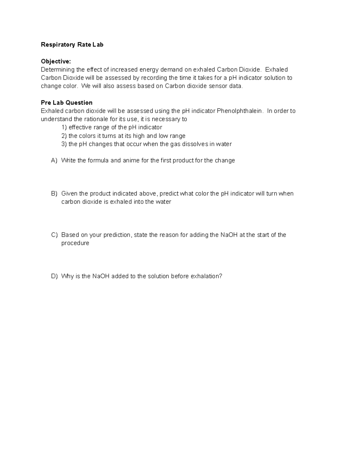 Respiratory Rate Lab (1)-1 - Respiratory Rate Lab Objective ...