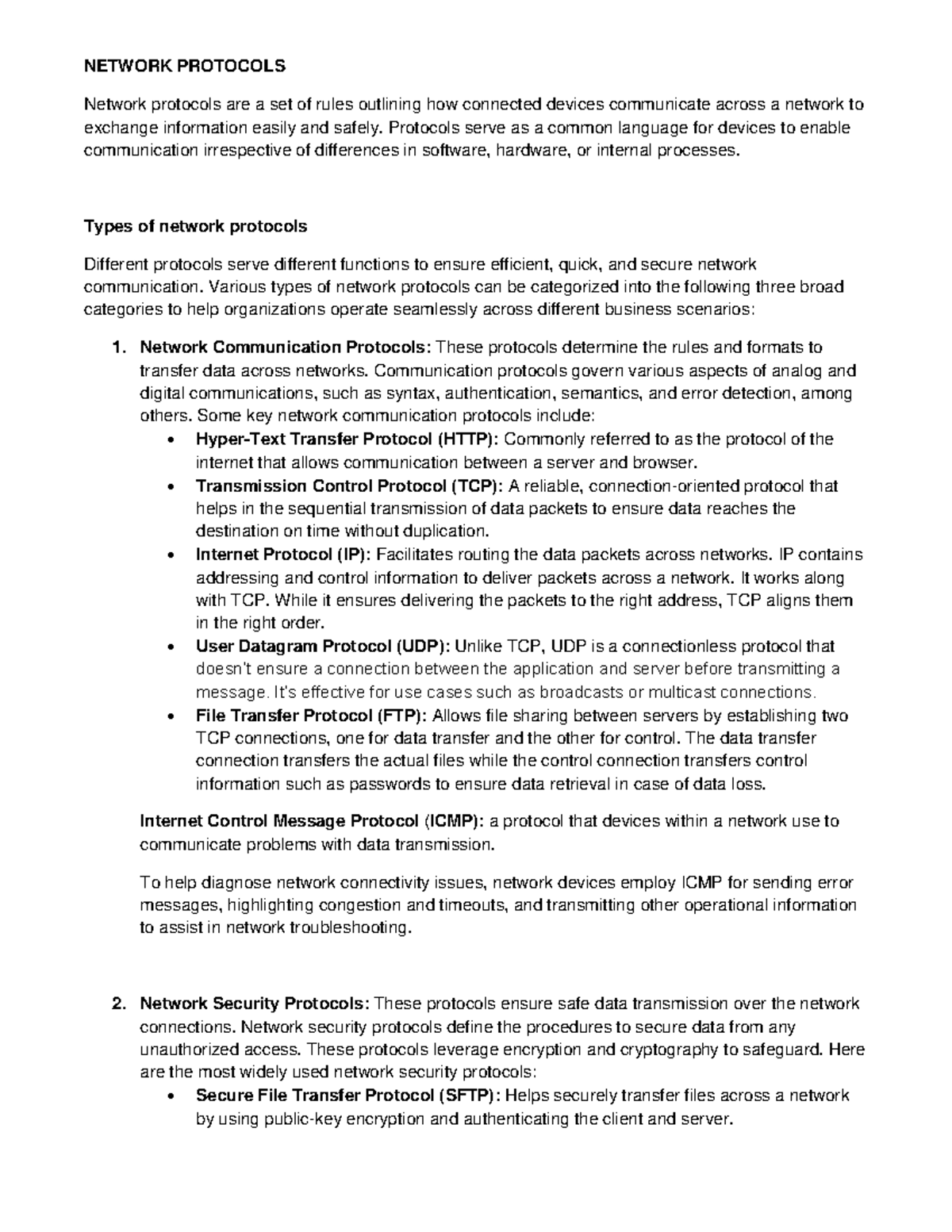 Module 5 - Overview of Secure Network Protocols and Their Functions ...