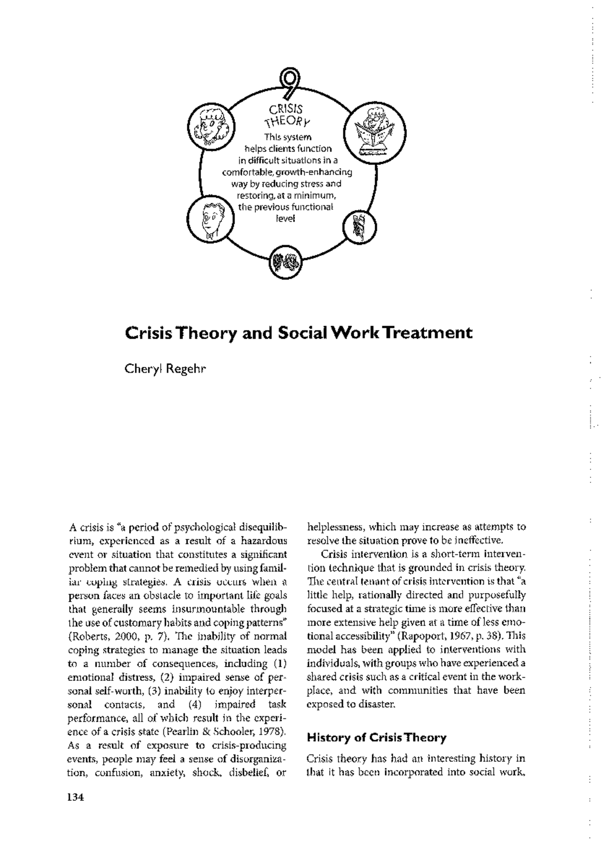 Crisis Theory and Social Work Treatment: Understanding Interventions ...