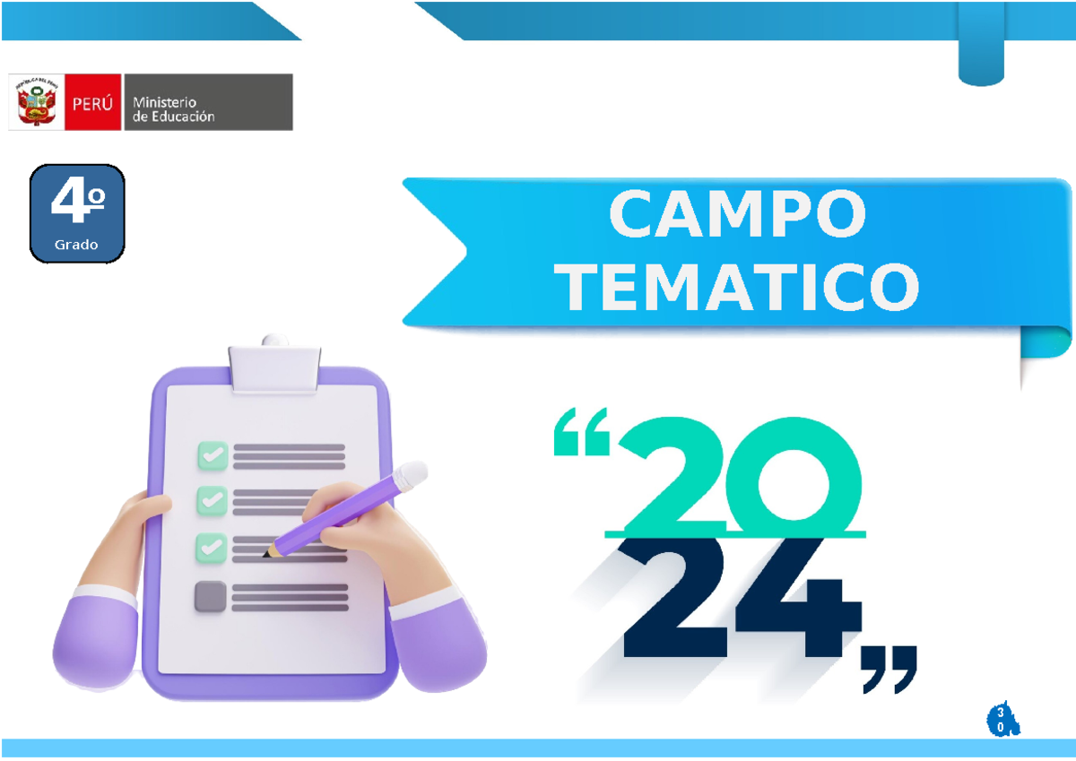 Campo Temático 4º Grado: Proyectos de Aprendizaje 2024 - Studocu