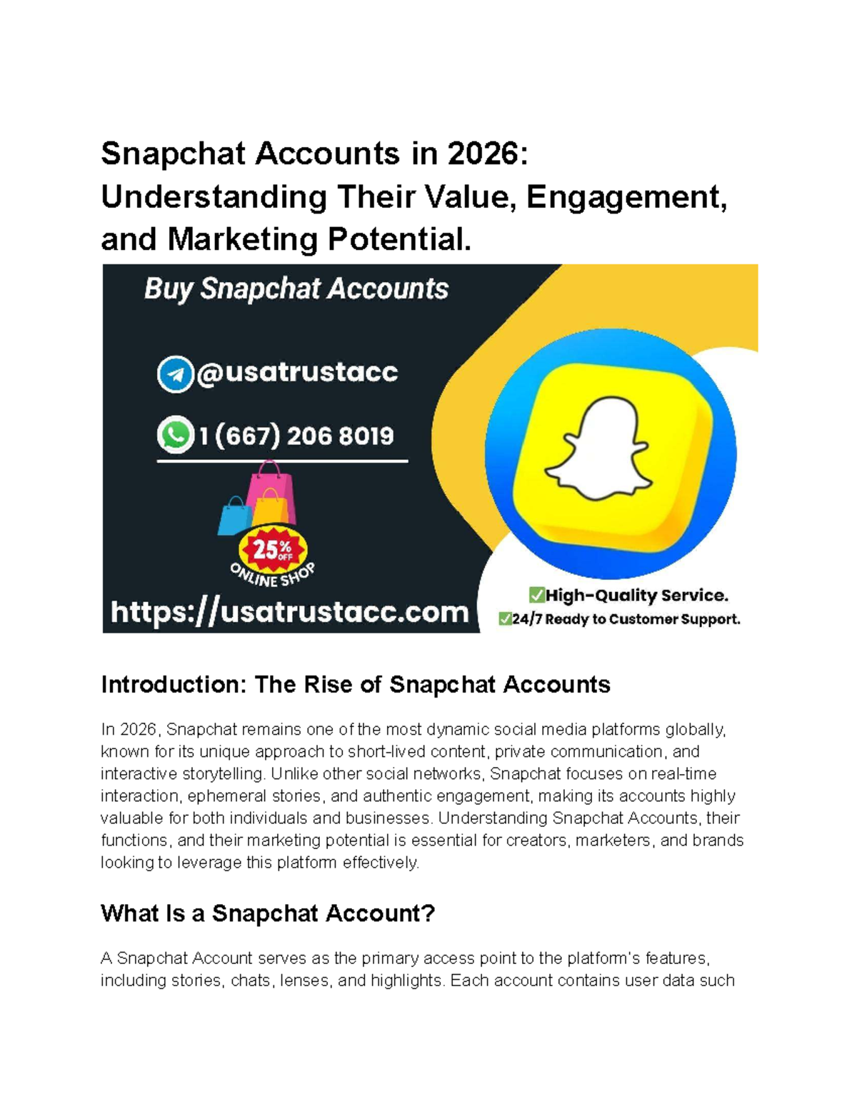 Snapchat Account Acquisition: A Step-by-Step Guide for 2026 - Studocu