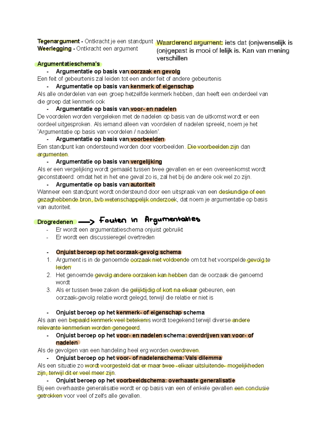 Afkortingenlijst voor grammatica woordsoorten in Nederlands (VWO 2 ...