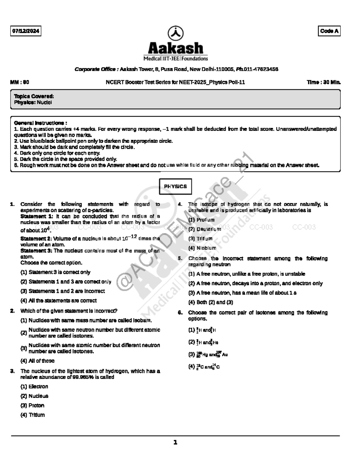 NCERT Booster Test Series for 21 e_ ac IC EM AD AC: Cell & Animal ...