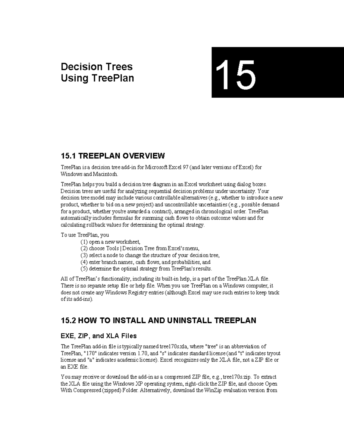 TreePlan Decision Trees: A Comprehensive Guide for Excel Users - Studocu