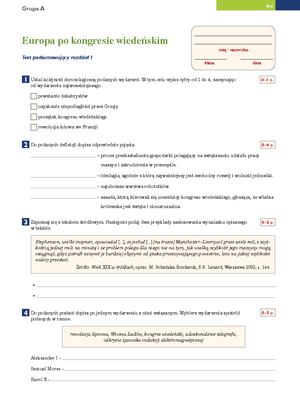 Sprawdzian 5 wersja a pdf - Sprawdzian 5. Społeczeństwo średniowiecznej Europy grupa A - Studocu