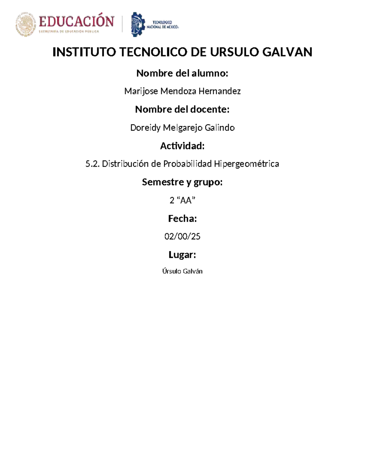 Instituto Tecnolico DE Ursulo Galvan Presentacion majooooo - administracion de la salud y ...