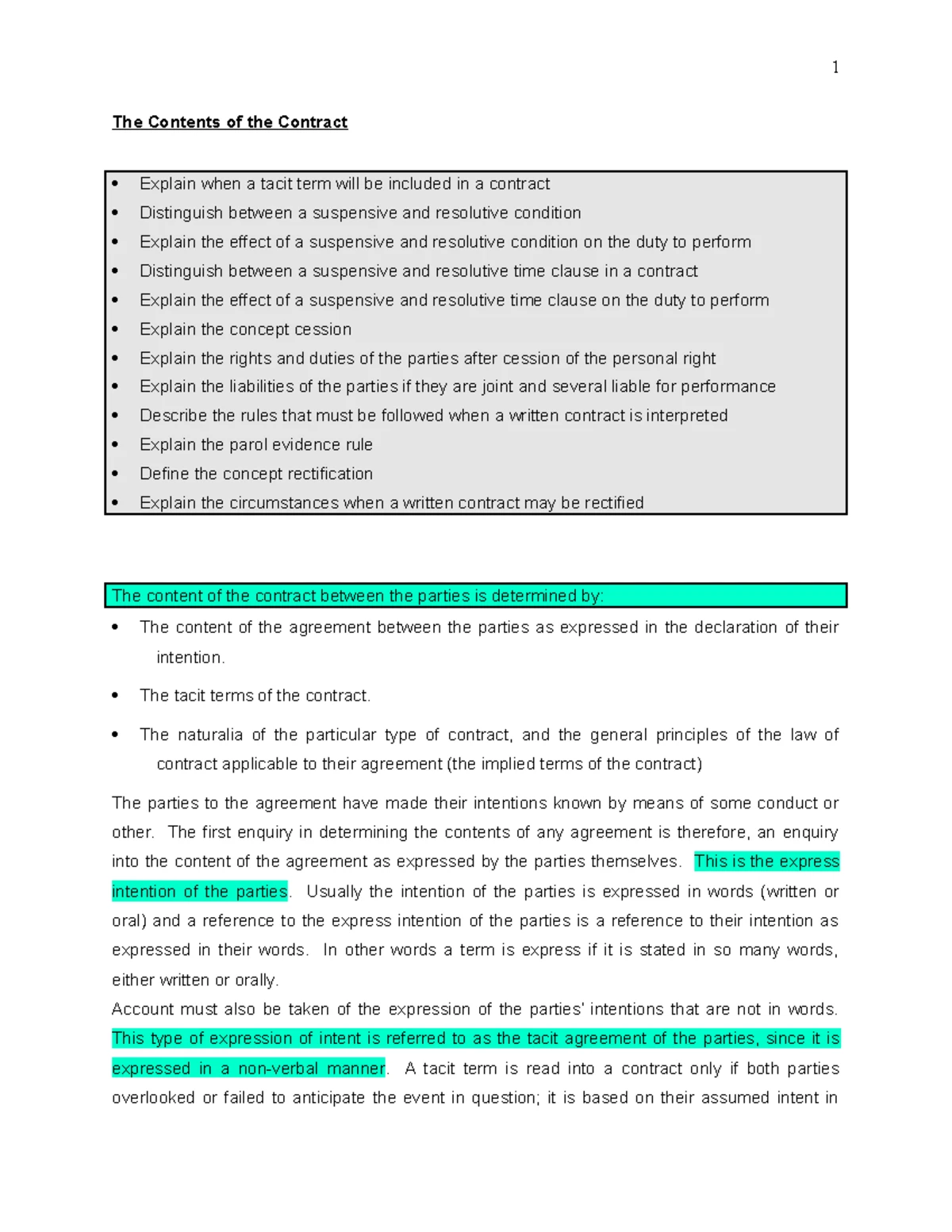 Estoppel in South African Contract Law: A Comprehensive Overview - Studocu