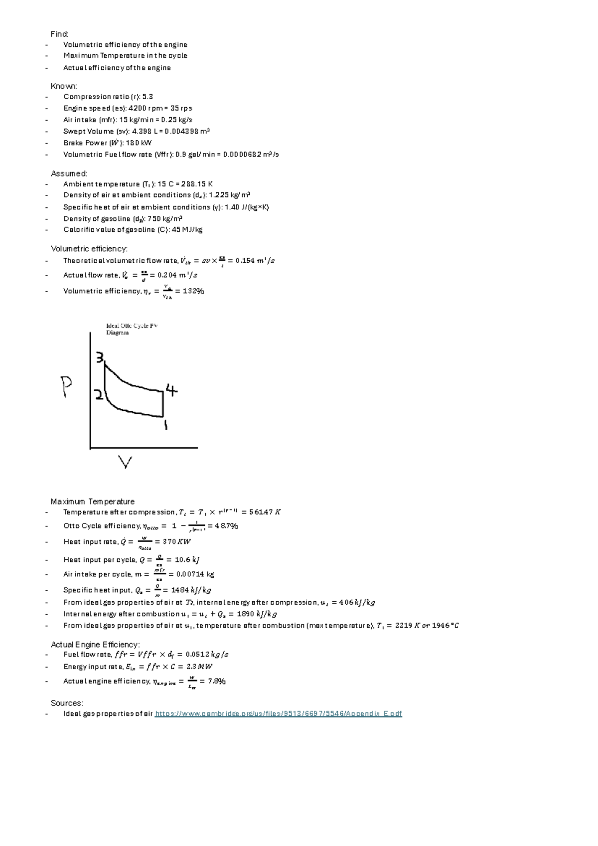 Volumetric & Actual Efficiency Analysis in MECH3024 Assignment 2 - Studocu