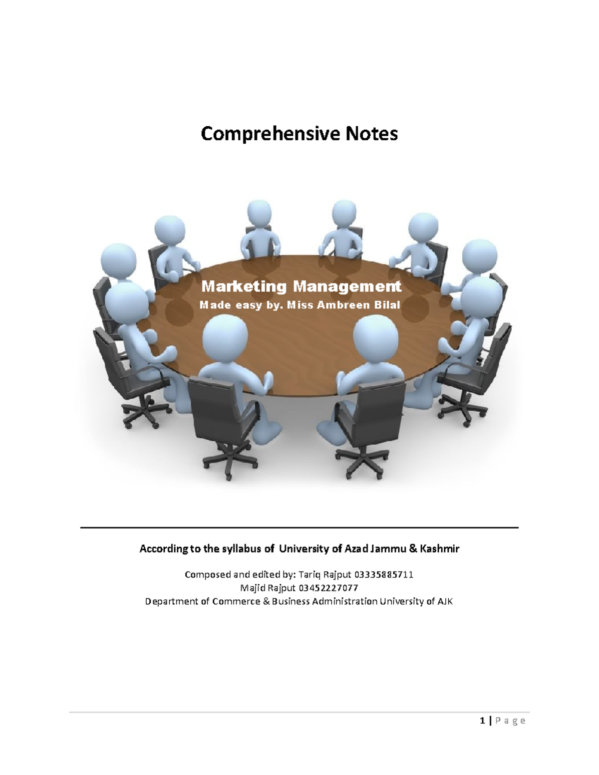 MBA II Marketing Management: Comprehensive Study Notes - Studocu