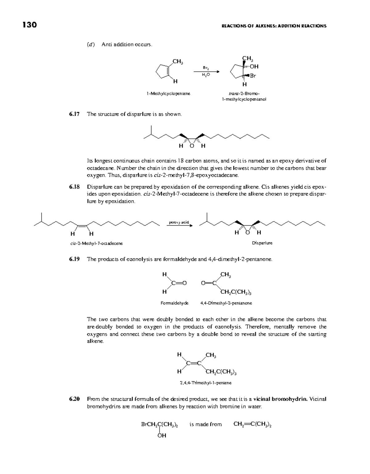 130 REACTIONS OF ALKENES: ADDITION REACTIONS & DISPARLURE - Studocu