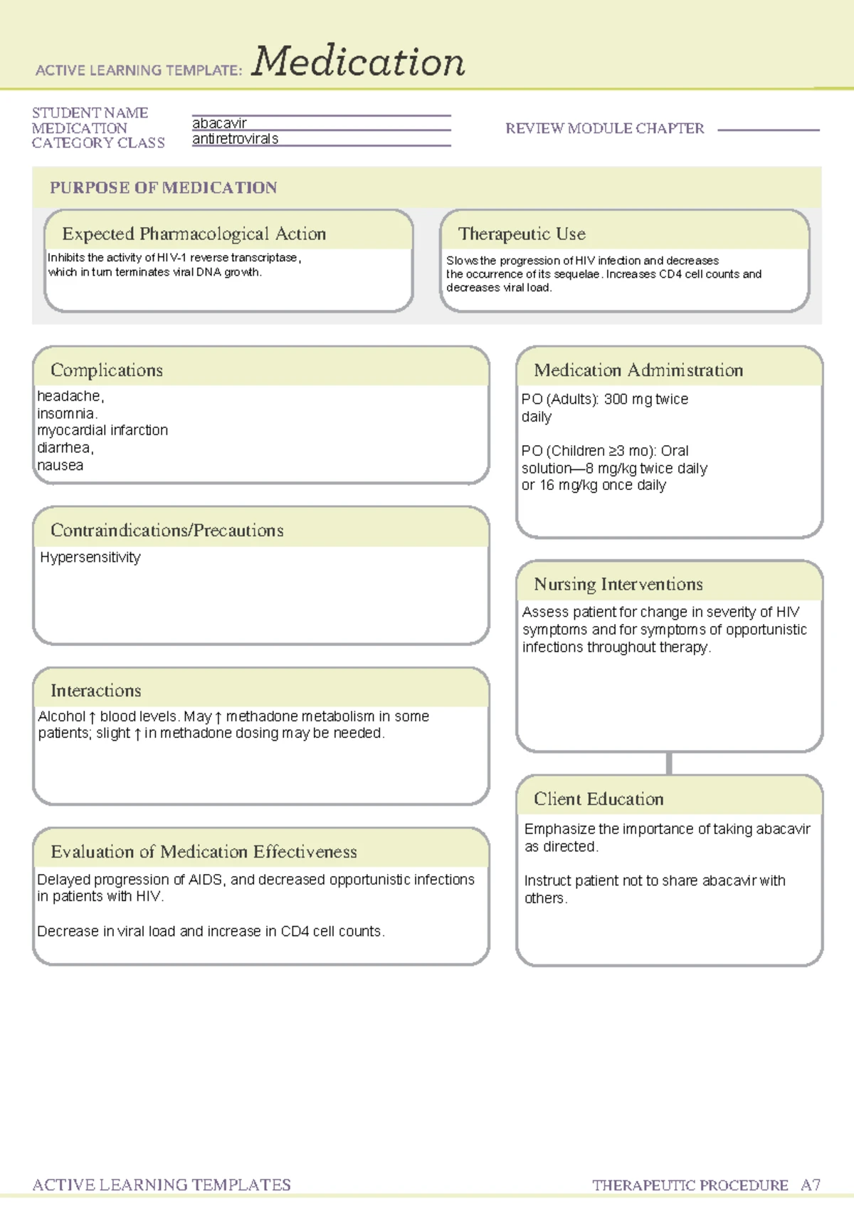 Addressing Home Meds: Active Learning Module for Nursing DDD - Studocu