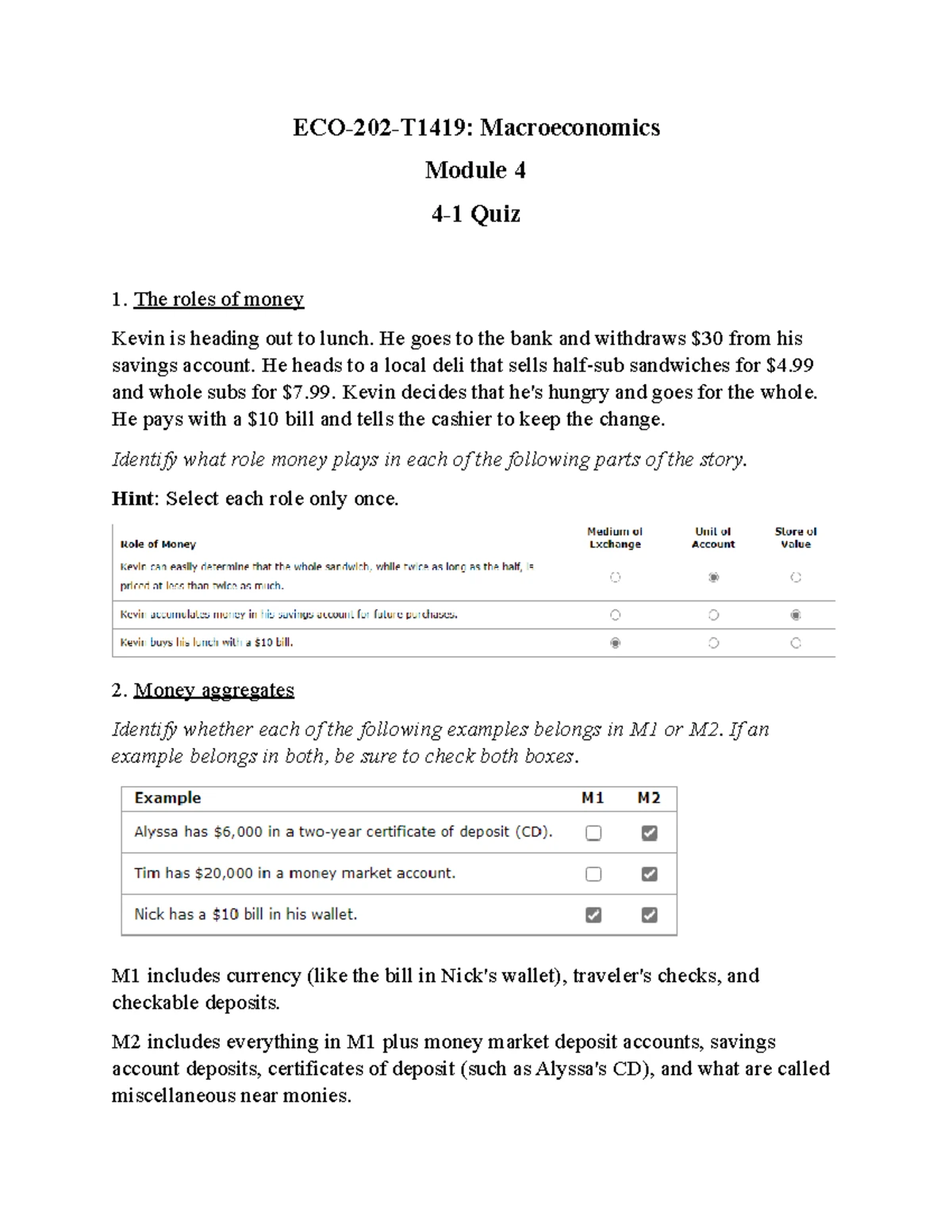 ACC 318 Module Three Assignment - Operating Activities 1. Identify the ...