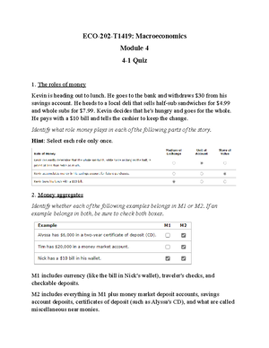 Chapter 28 Quiz Unemployment - ECO-202-T1419: Macroeconomics Module 3 ...