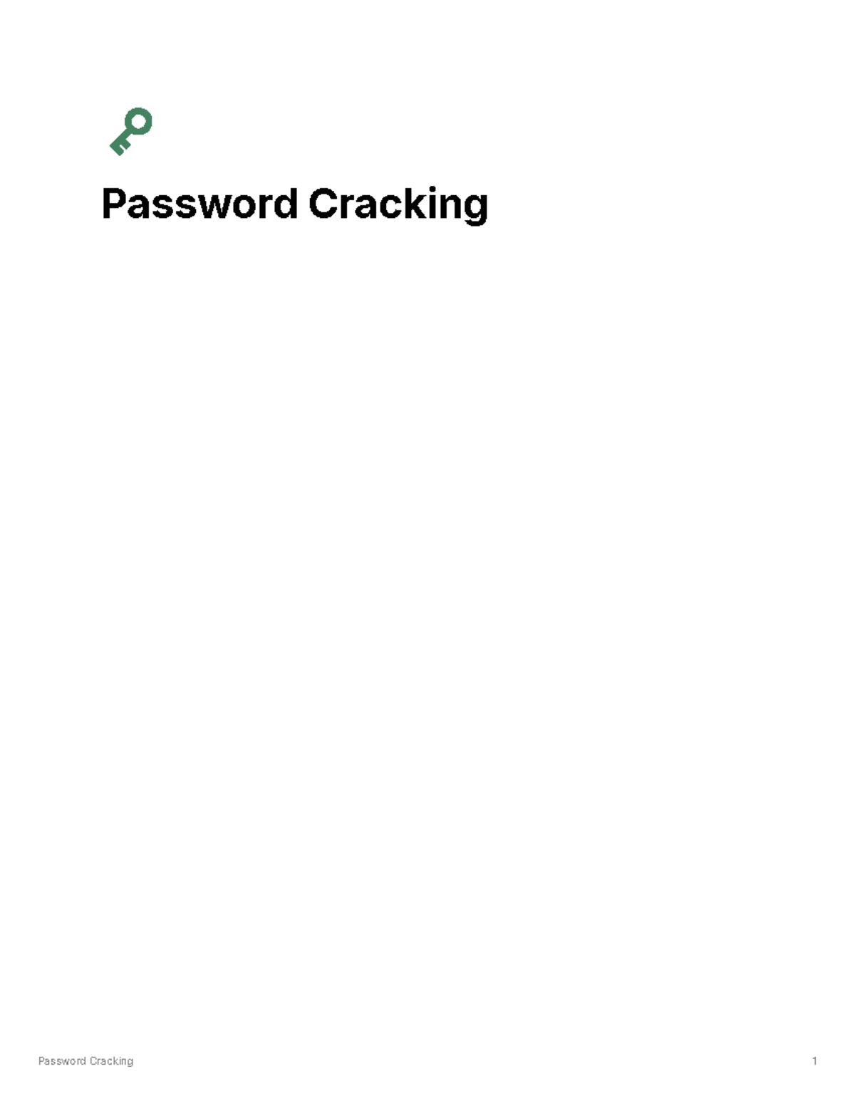 Appunti sul Password Cracking: Tecniche e Contromisure - Studocu