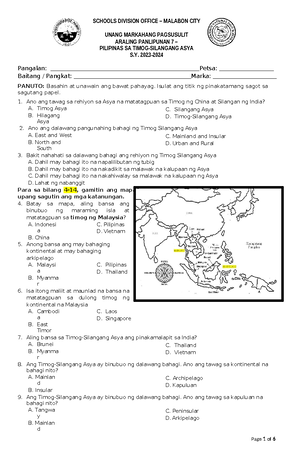 Leksiyon 1 Panitikang Filipino - Filipino 2 LEKSIYON: Tuluyan at ...