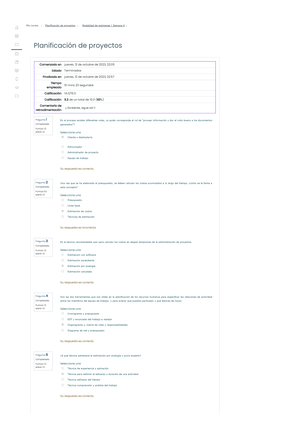 Planificación de proyectos semana 2 - Planificación de proyectos 1. Mis ...