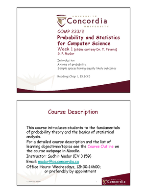 EXAM, questions and answers - COMP 233 - Studocu