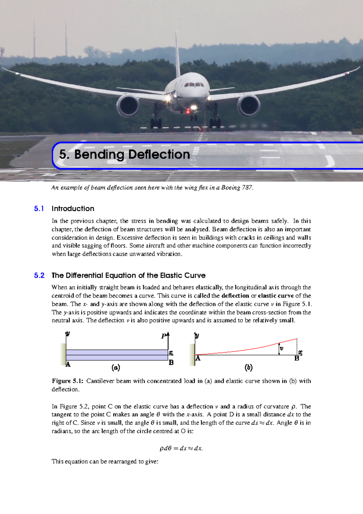 Chapter 5: Bending Deflection Analysis in Beam Structures - Studocu