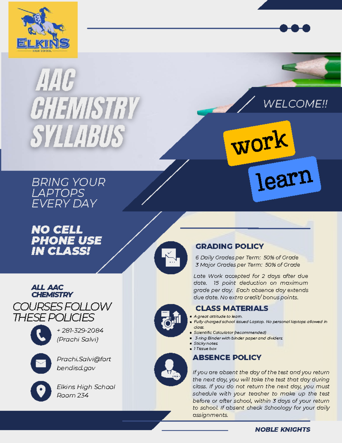 AAC Chemistry Syllabus 2025-2026: Policies & Expectations - Studocu