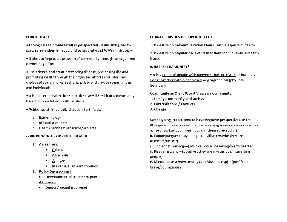 CPHM Passing Cutie - transes - PUBLIC HEALTH Ecological (environmental ...