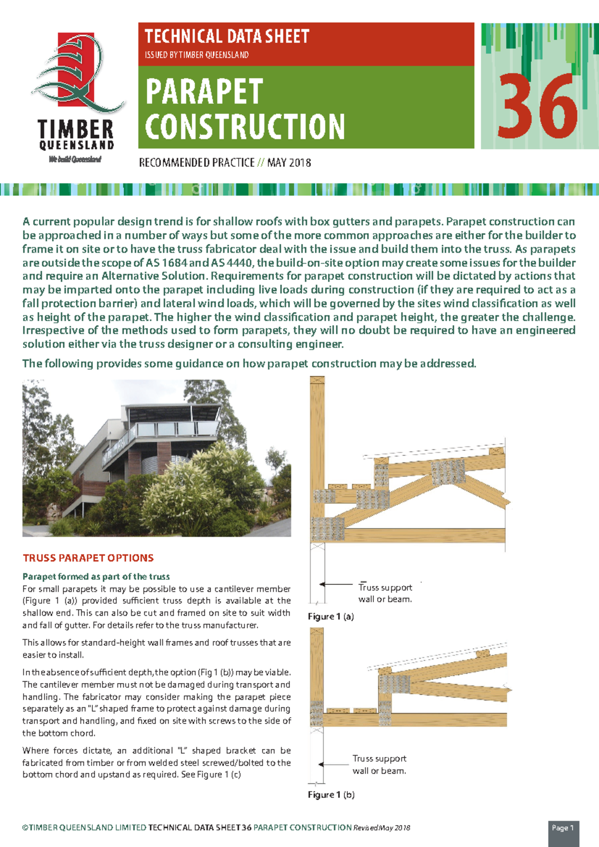36-parapet-construction - ©TIMBER QUEENSLAND LIMITED TECHNICAL DATA ...